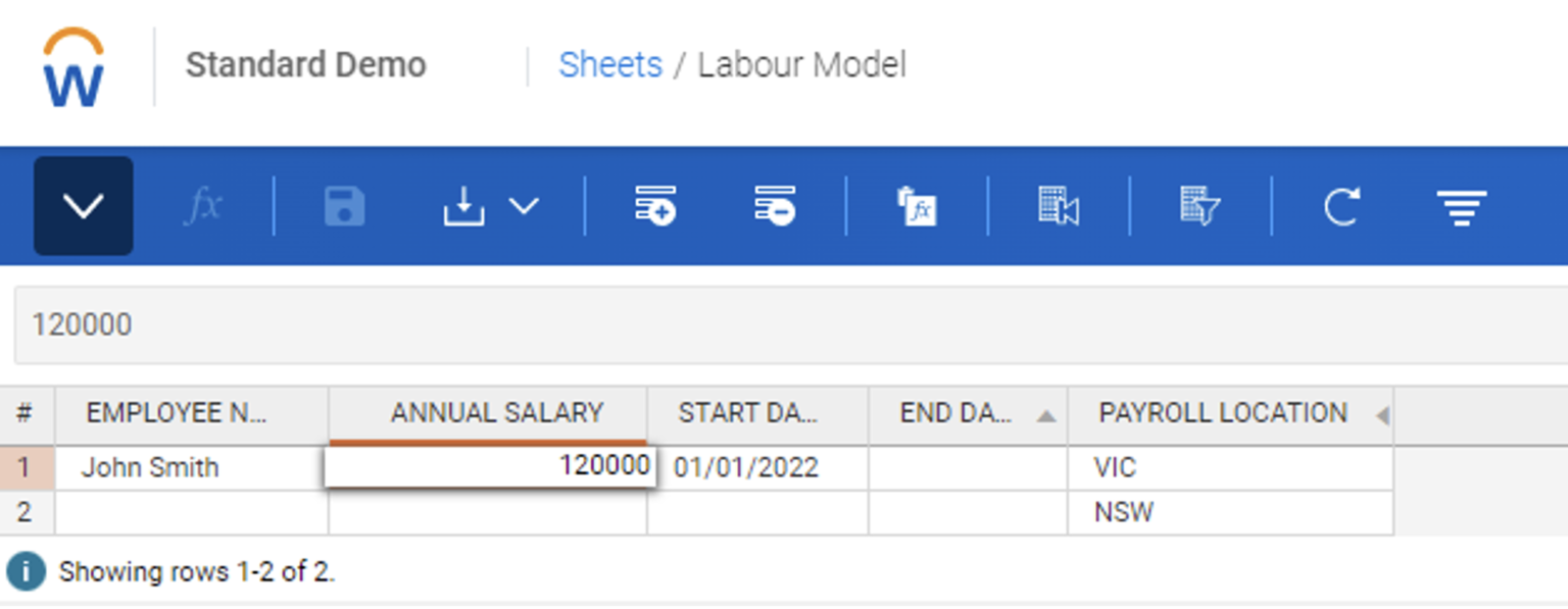 How To Create Modelled Sheets In Workday Adaptive Planning