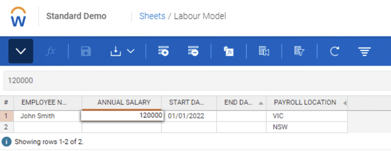 How To Create Modelled Sheets In Workday Adaptive Planning