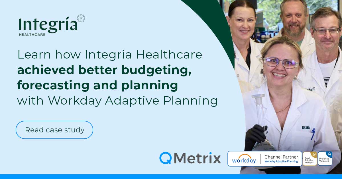 Integria Case Study With Workday Adaptive Planning | QMetrix